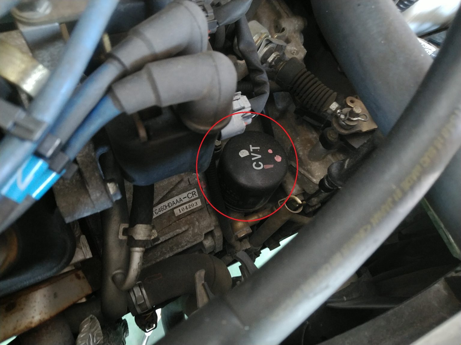 スバル R2 CVTフルード交換 - 増高自動車工業有限会社